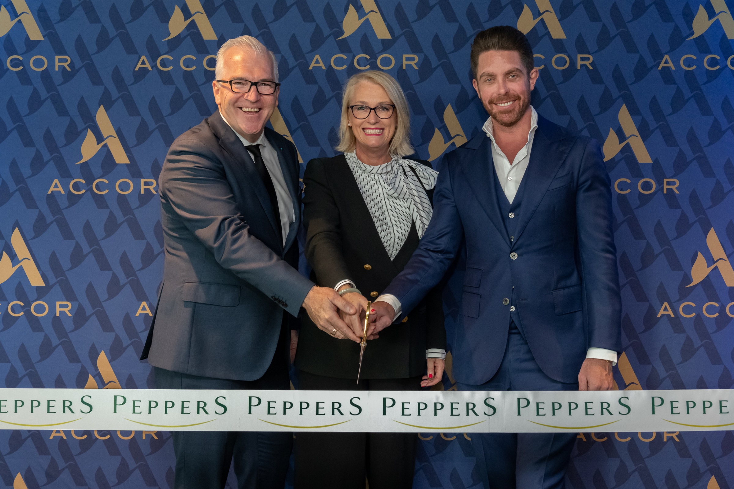 Shadow Play by Peppers Official Opening L-R Mark Hodge, Lord Mayor ...