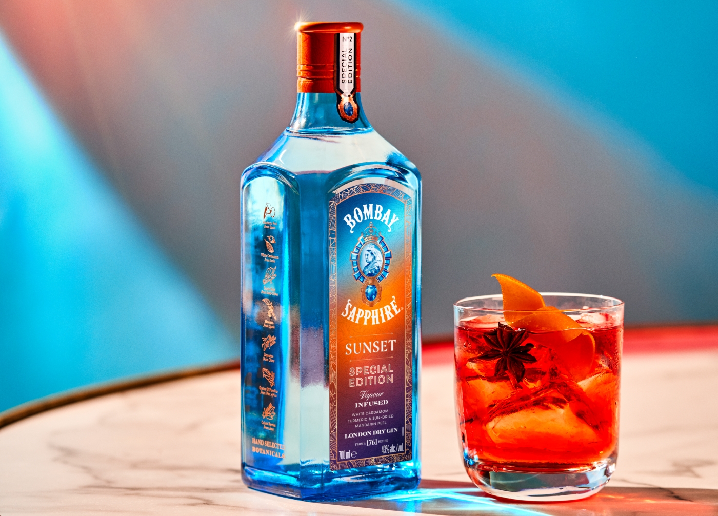 Bombay Sapphire's delightful Sunset gin - Wayfarer