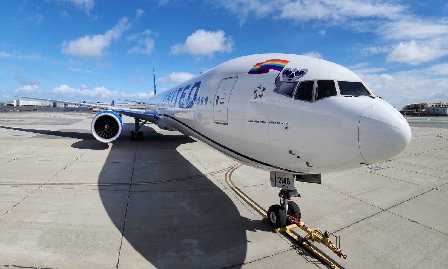 WF_Koala Livery on United Airlines Pride Flight - Wayfarer